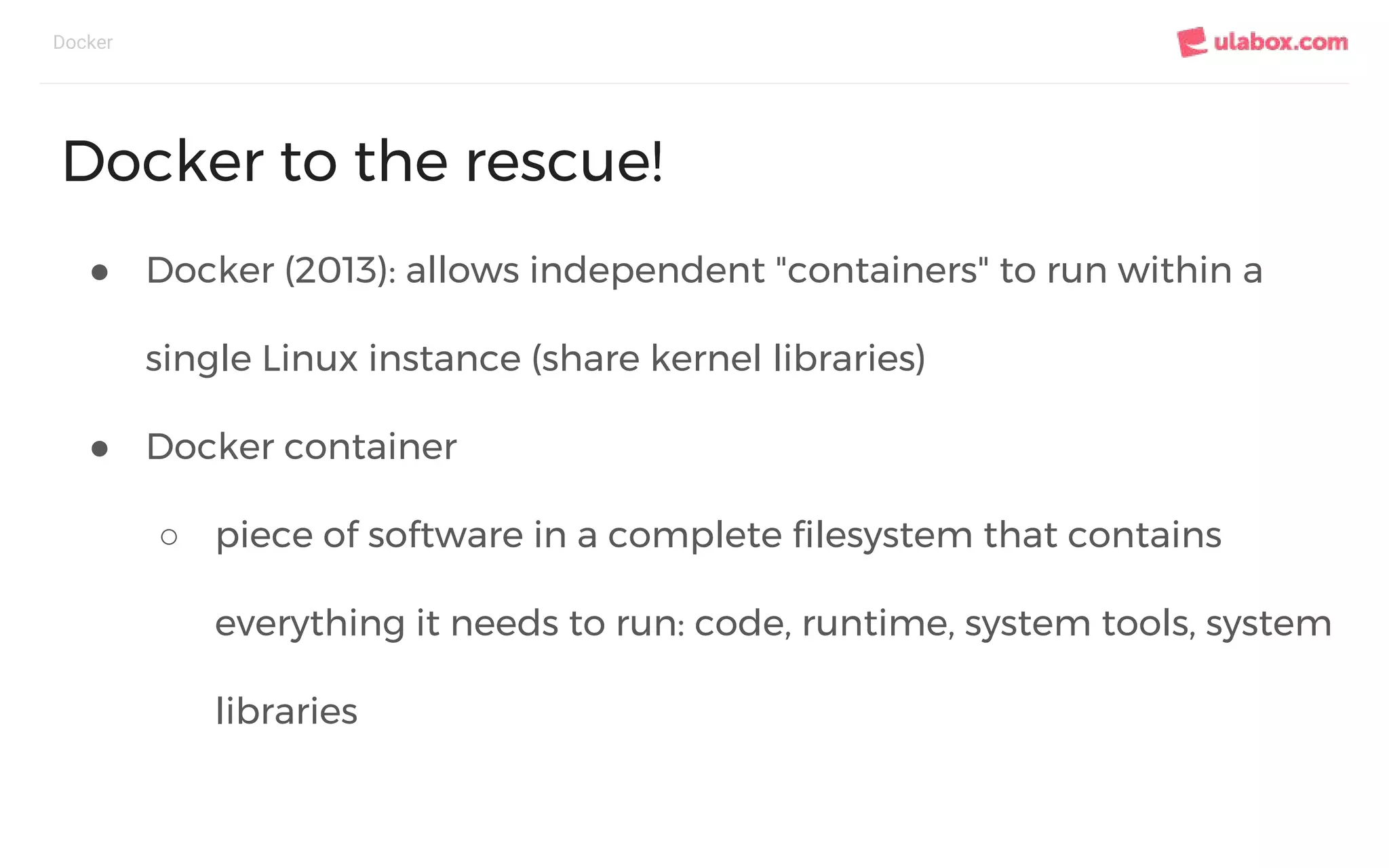 Introduction to Docker | PPT