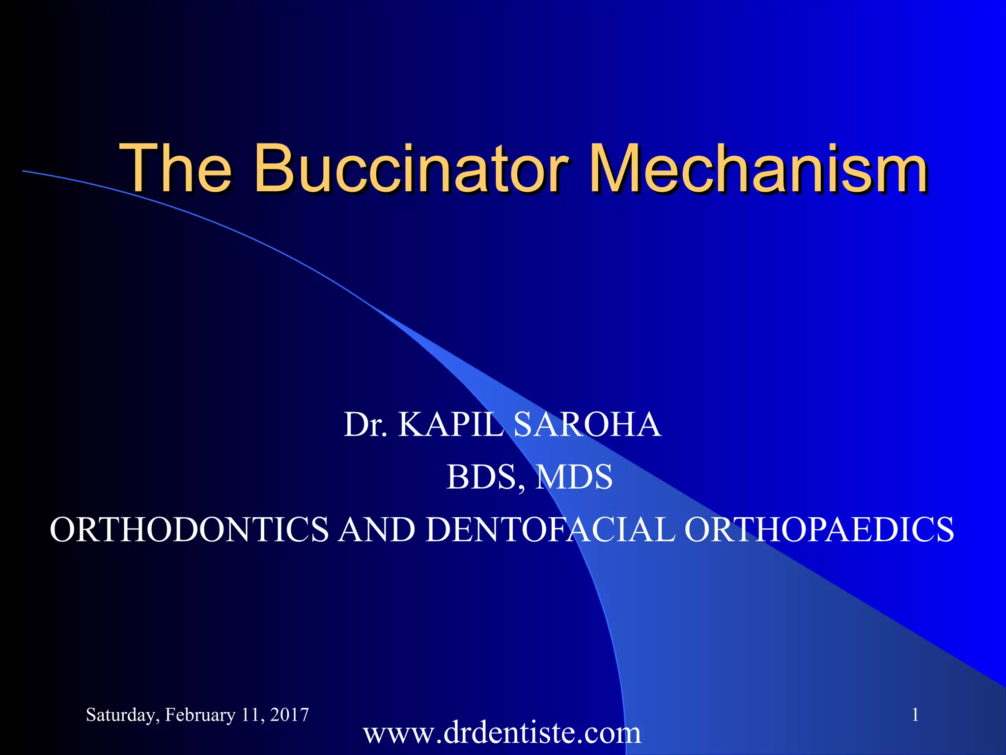 buccinator mechanism | PPT