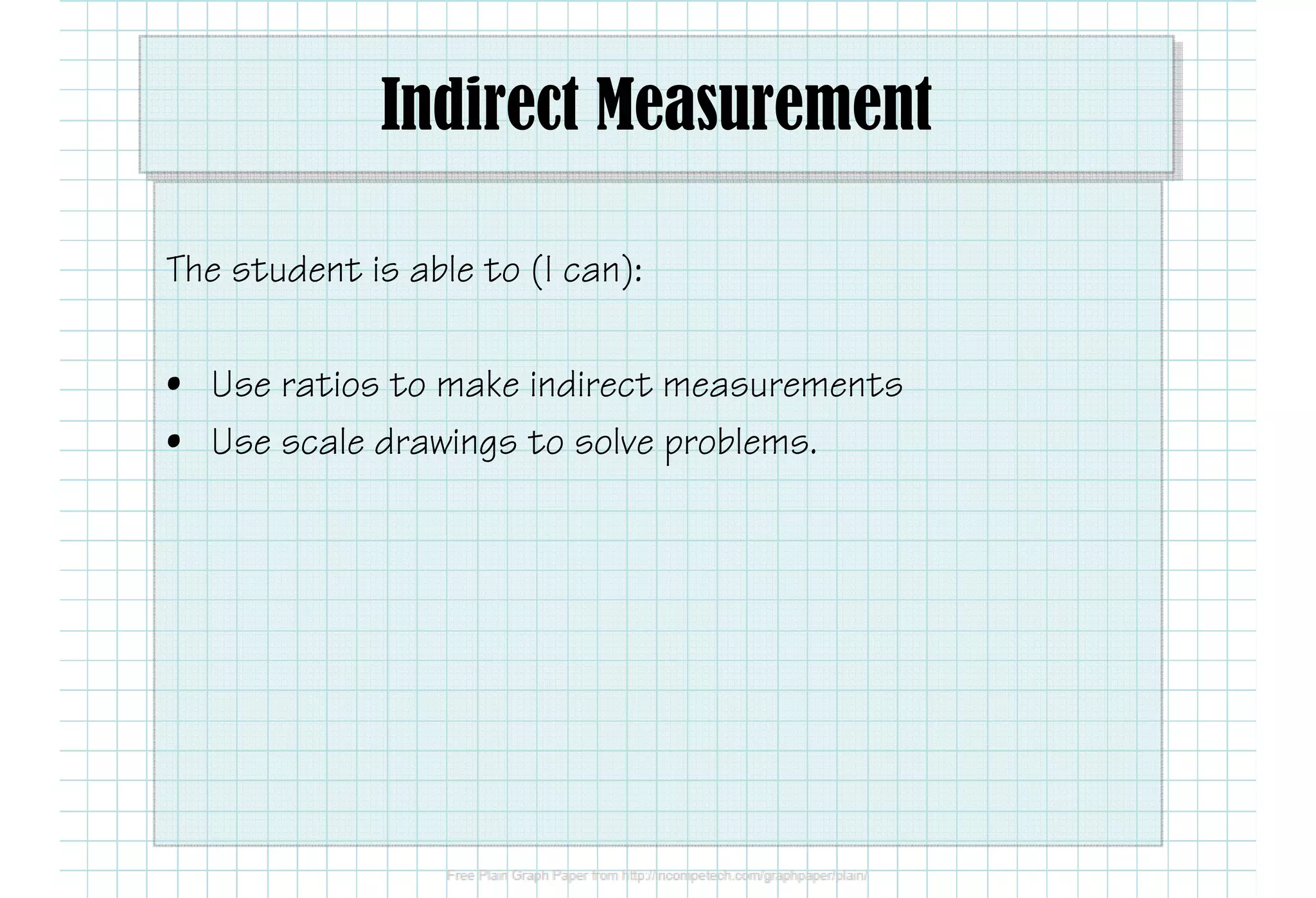 3.9.4 Indirect Measurement | PDF
