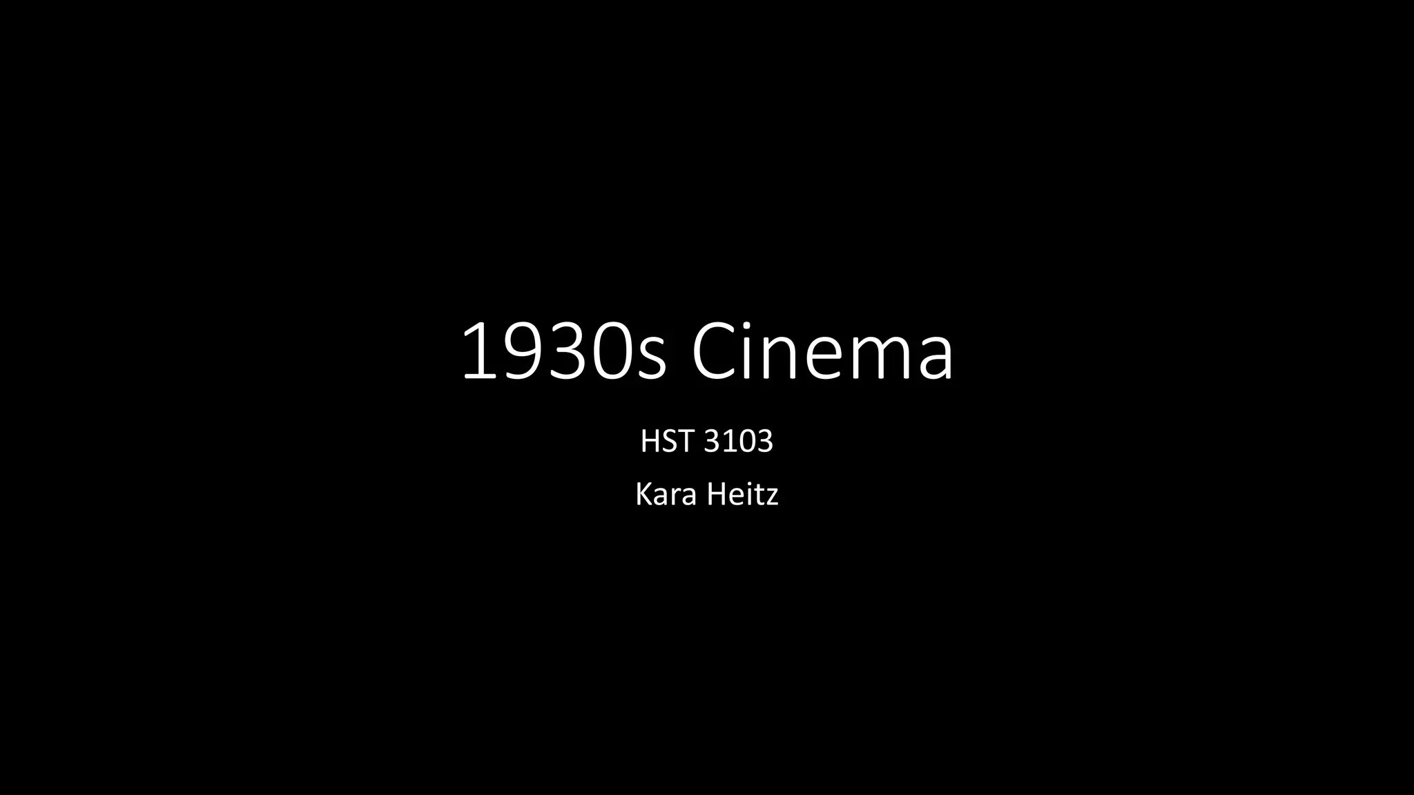 Mass Culture and Movies in the 1930s | PPTX