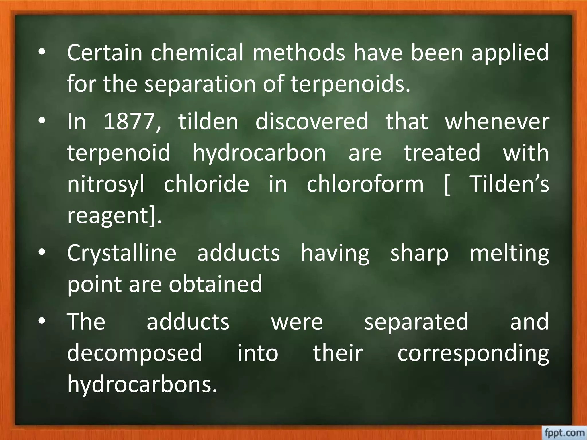 3.isolation and separation of terenoids | PPTX