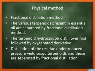 3.isolation and separation of terenoids | PPTX