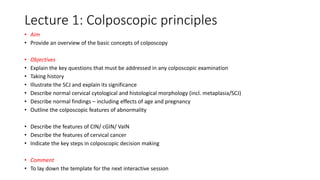 Pekka Nieminen - Education: basic/ advanced colposcopy courses | PPT