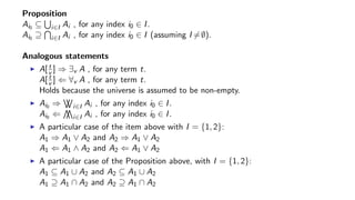 3.7 Indexed families of sets | PPT