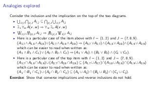 3.7 Indexed families of sets | PPT
