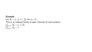 3.7 Indexed families of sets | PPT