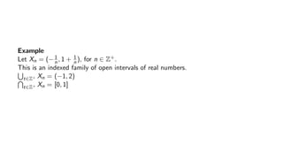 3.7 Indexed families of sets | PPT