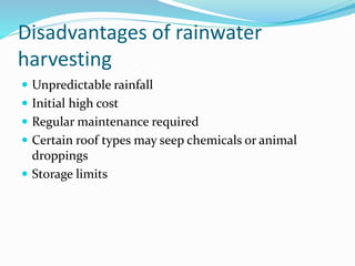 RAINWATER HARVESTING | PPTX