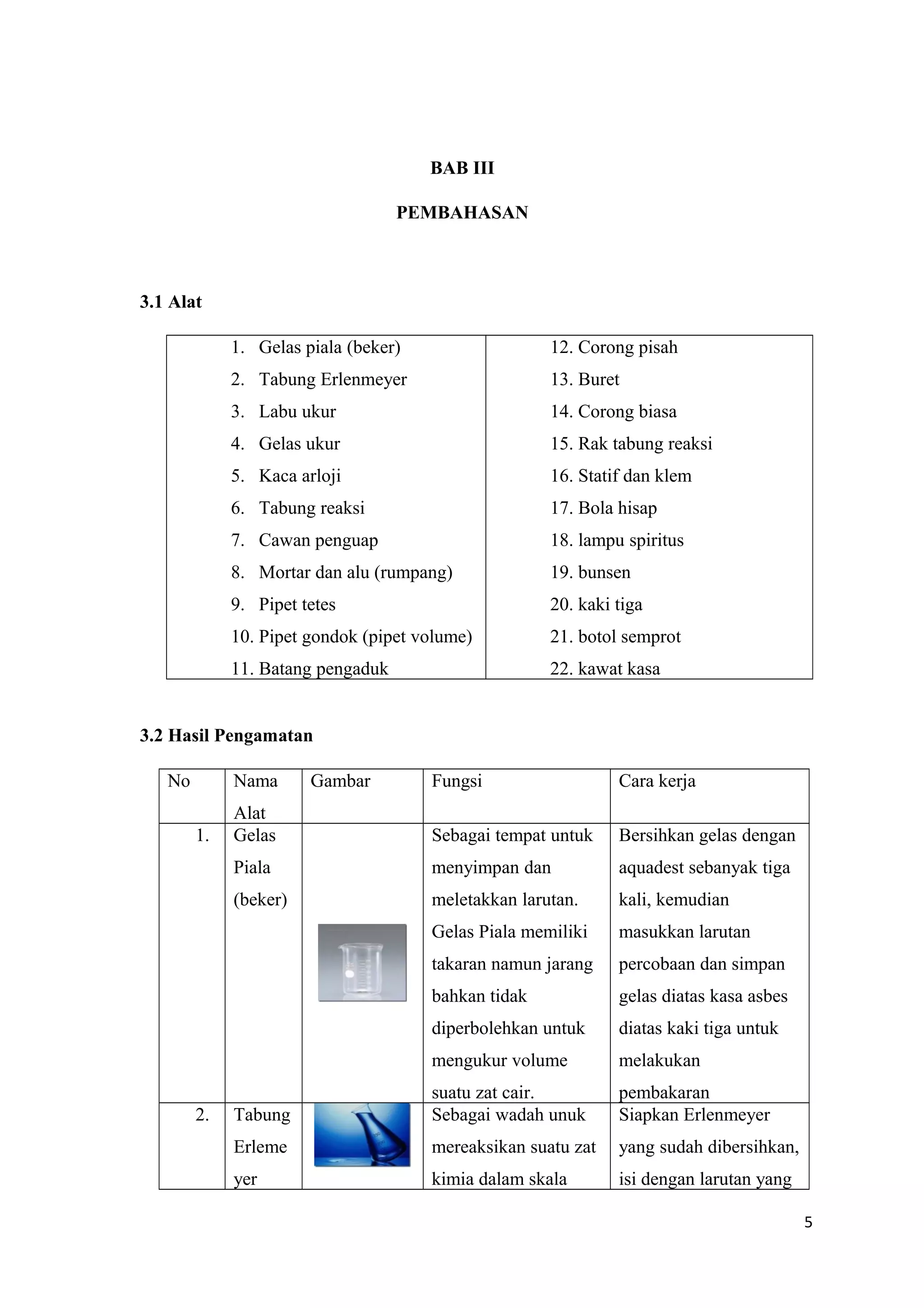 LAPORAN KIMIA ALAT LABORATORIUM | DOC