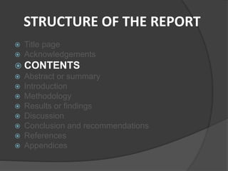 3. report writing | PPT