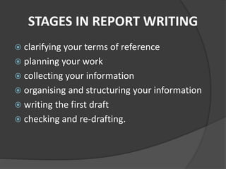 3. report writing | PPT