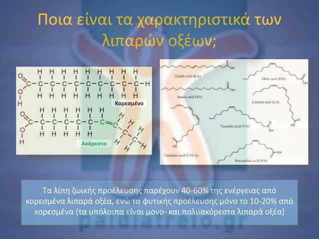 Λιπίδια και διατροφή | PPT
