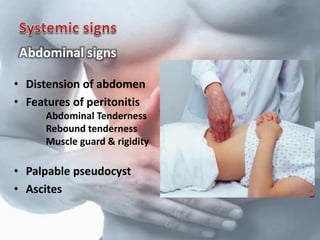 CLINICAL FEATURES OF ACUTE PANCREATITIS | PPTX