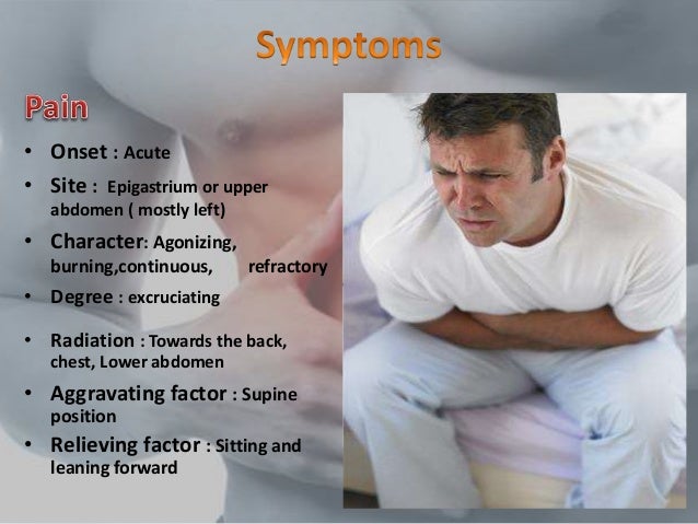 CLINICAL FEATURES OF ACUTE PANCREATITIS