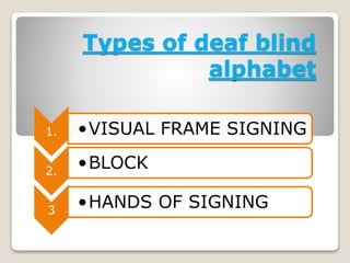 The Deaf Blind Alphabate. | PPT