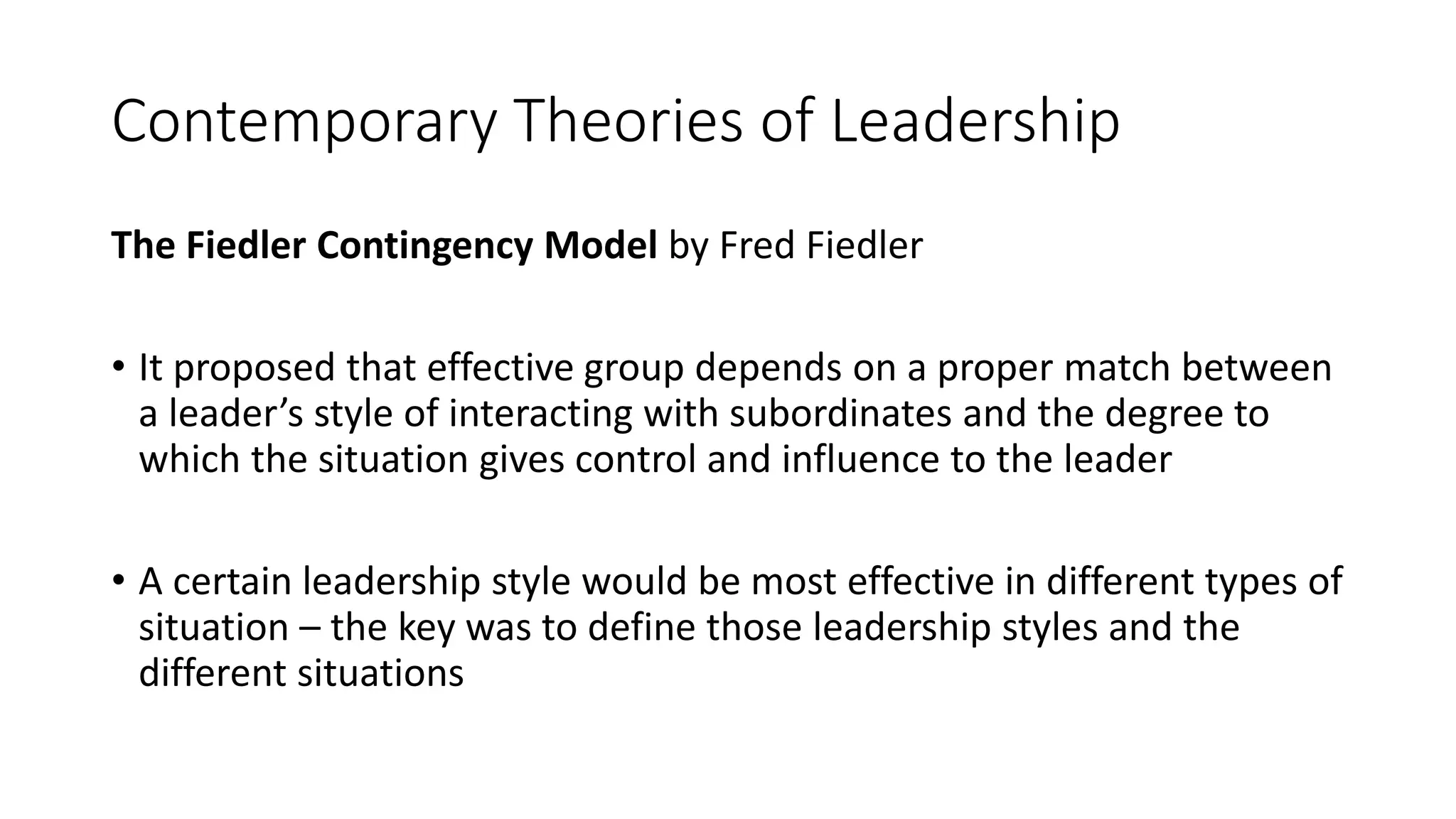 Leadership Theories | PPTX