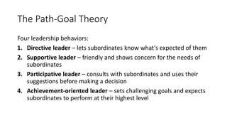 Leadership Theories | PPTX