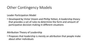 Leadership Theories | PPTX
