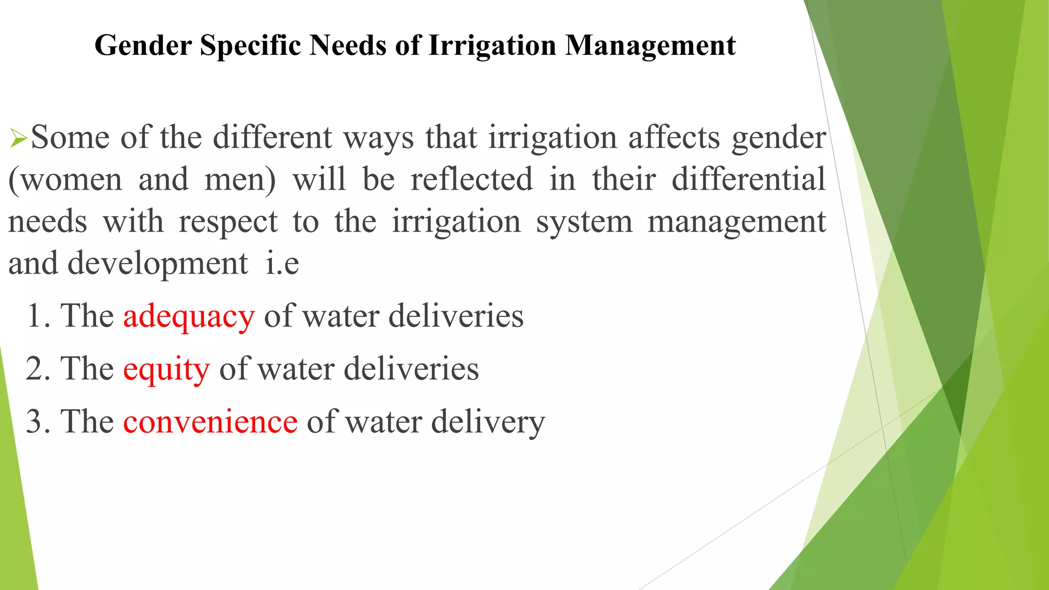 Gender and Water Governance | PPTX