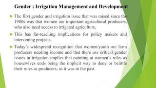 Gender and Water Governance | PPT