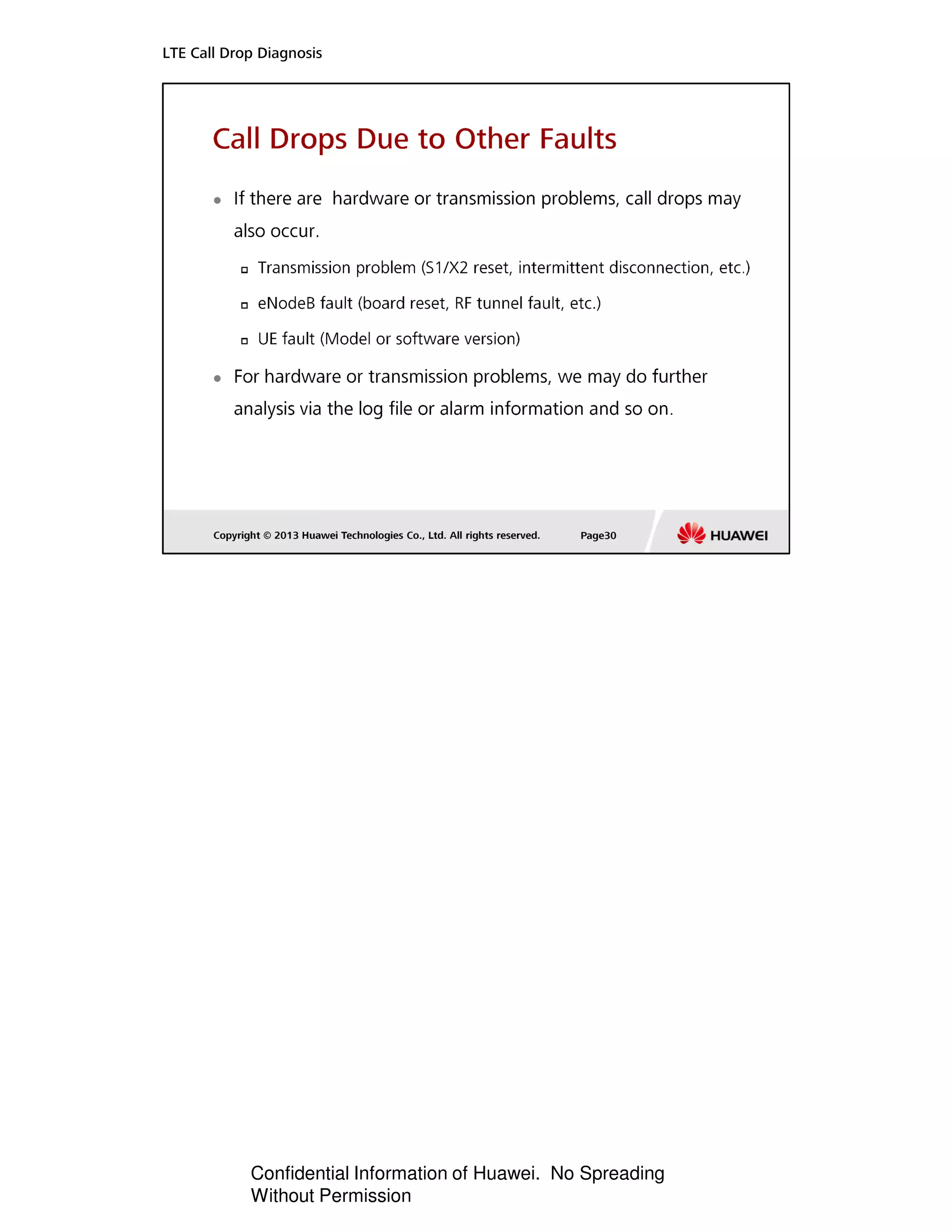 3.oeo000020 lte call drop diagnosis issue 1 | PDF