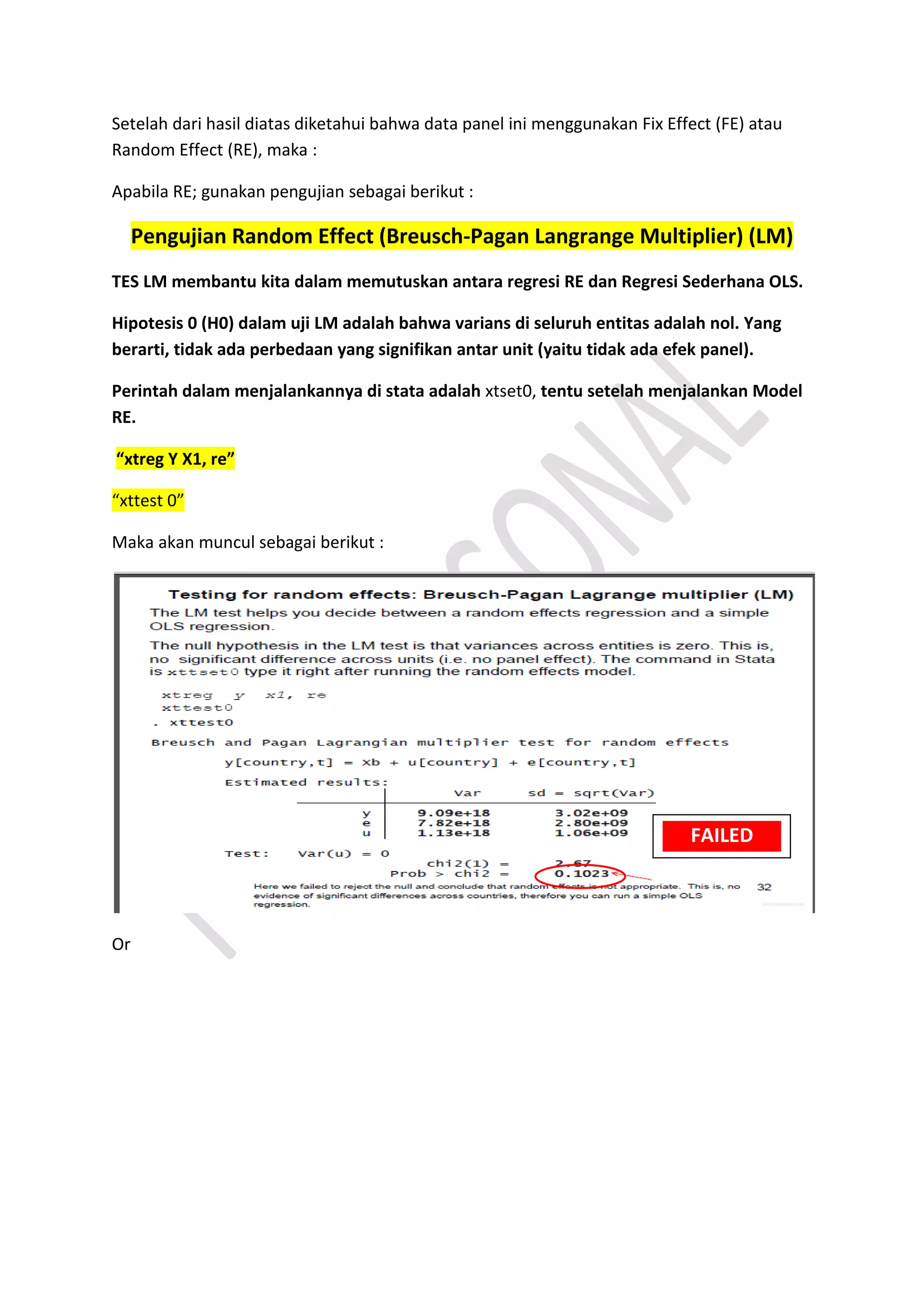 Data Panel (Using Stata) | PDF