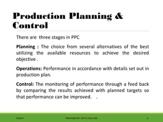 Production and service operations planning | PPT