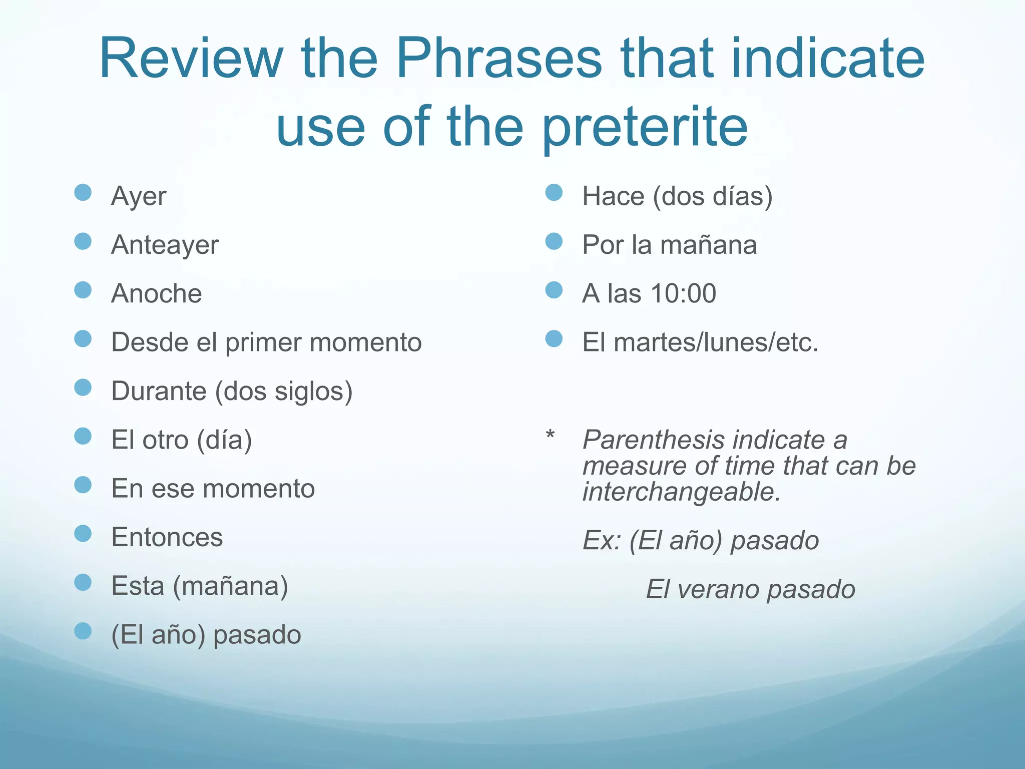 3.3.3 preterite vs imperfect | PPT