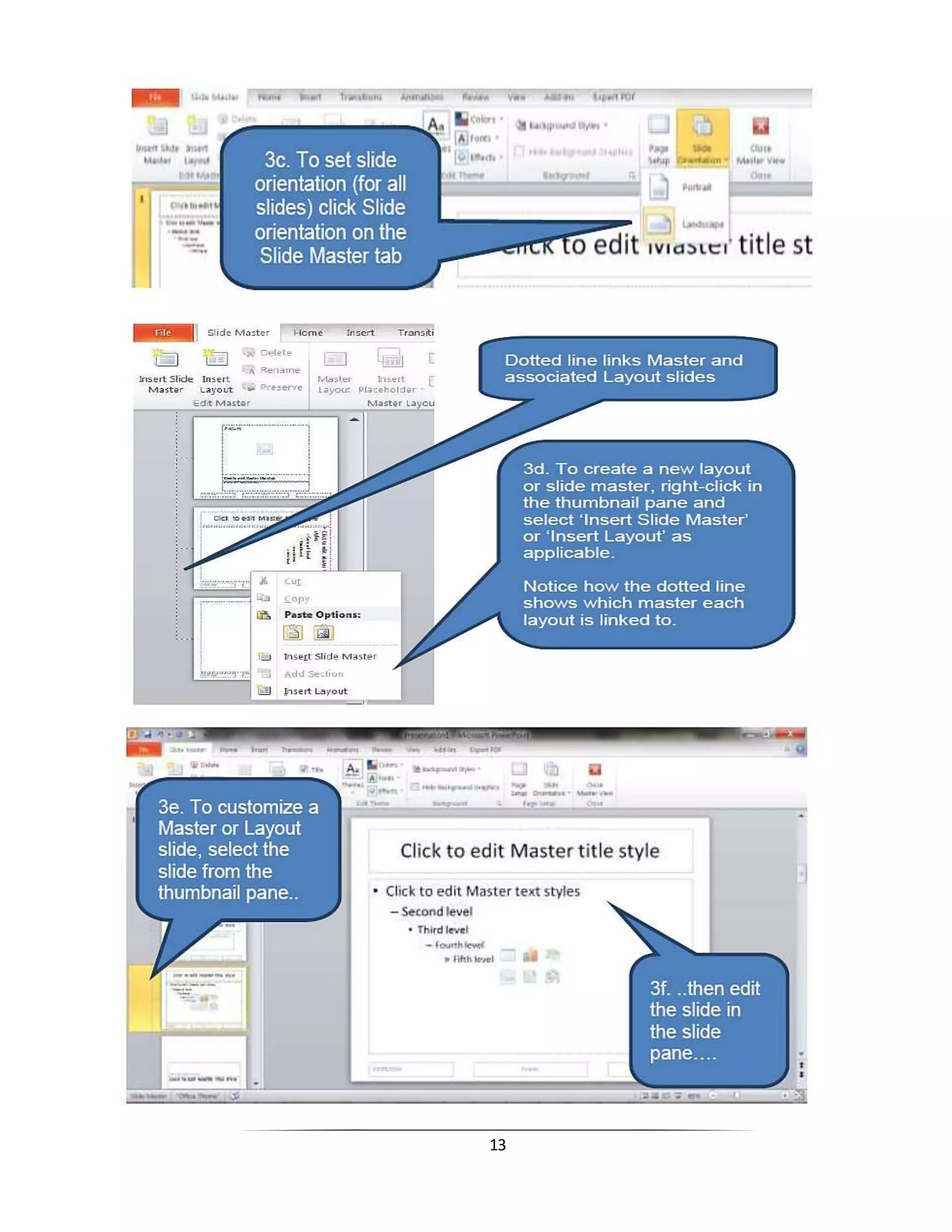 Step By Step Microsoft Power Point 2010 | DOCX