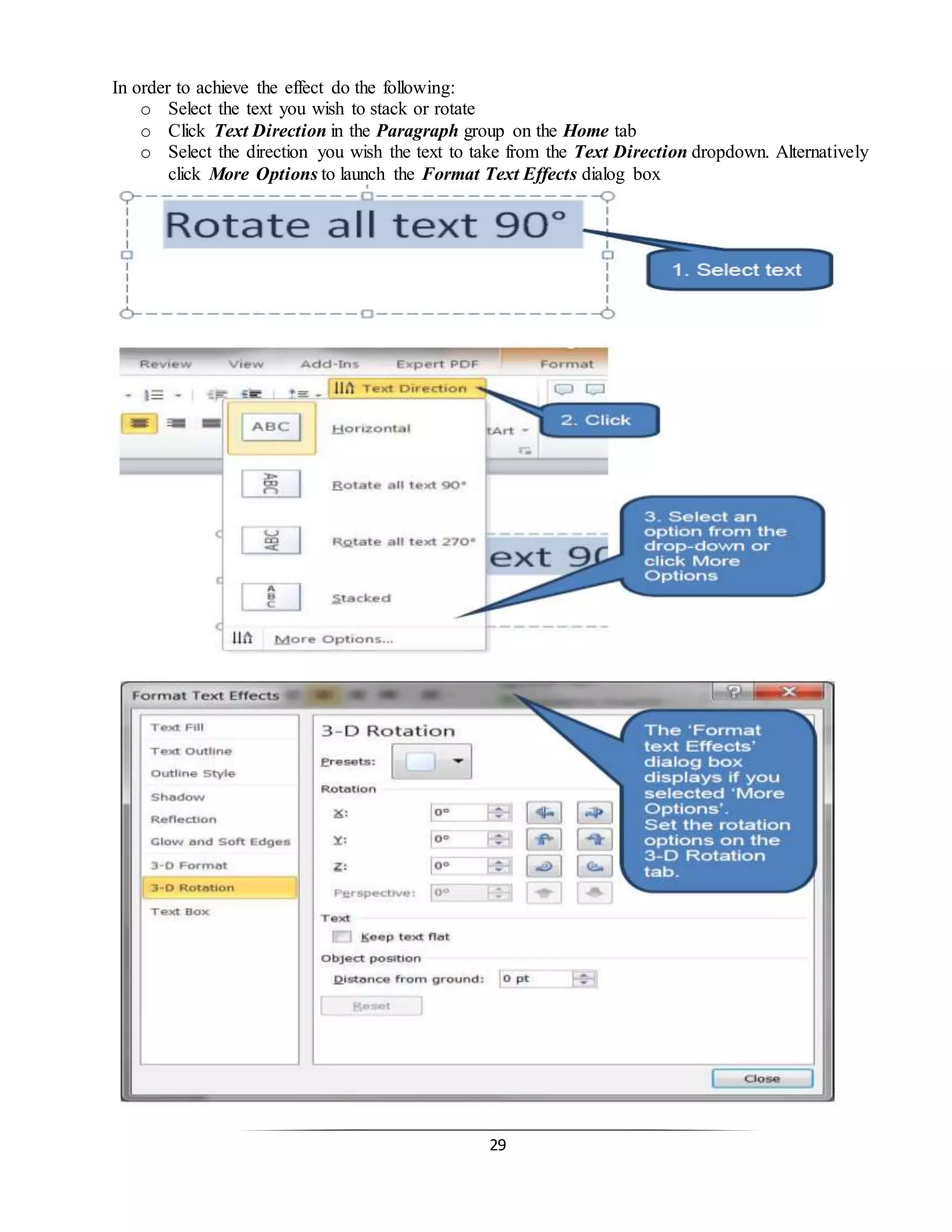 Step By Step Microsoft Power Point 2010 | DOCX