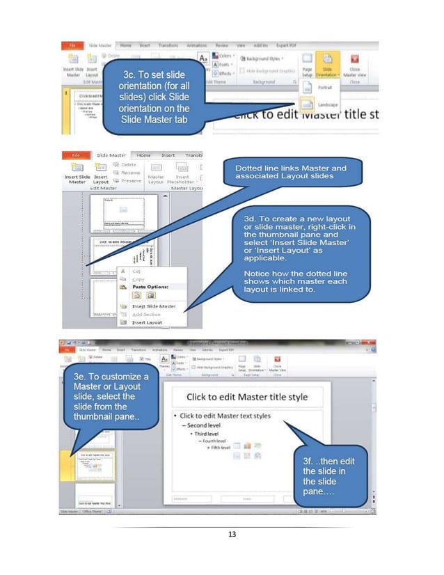 Step By Step Microsoft Power Point 2010 | DOCX