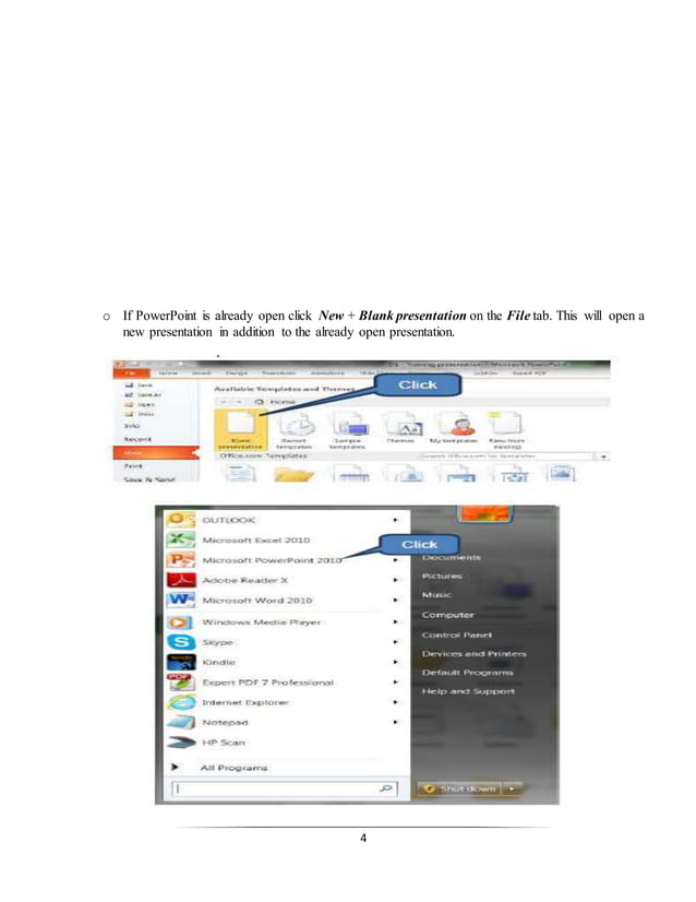 Step By Step Microsoft Power Point 2010 | DOCX