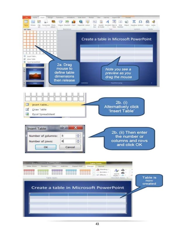 Step By Step Microsoft Power Point 2010 | DOCX