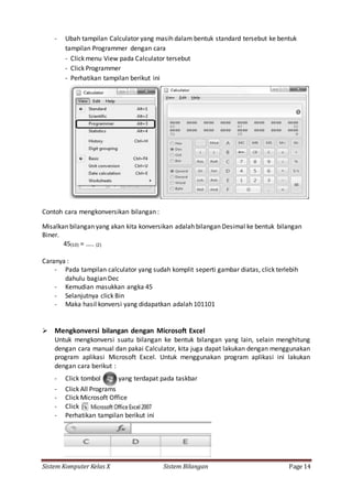 Sistem Bilangan (modul 1) | DOCX