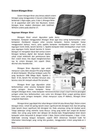 Sistem Bilangan (modul 1) | DOCX