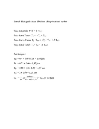 3.8 perhitungan debit rencana | DOCX