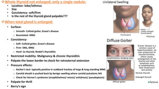 3.clinical diagnosis & investigation in a case of thyroid swelling | PPTX