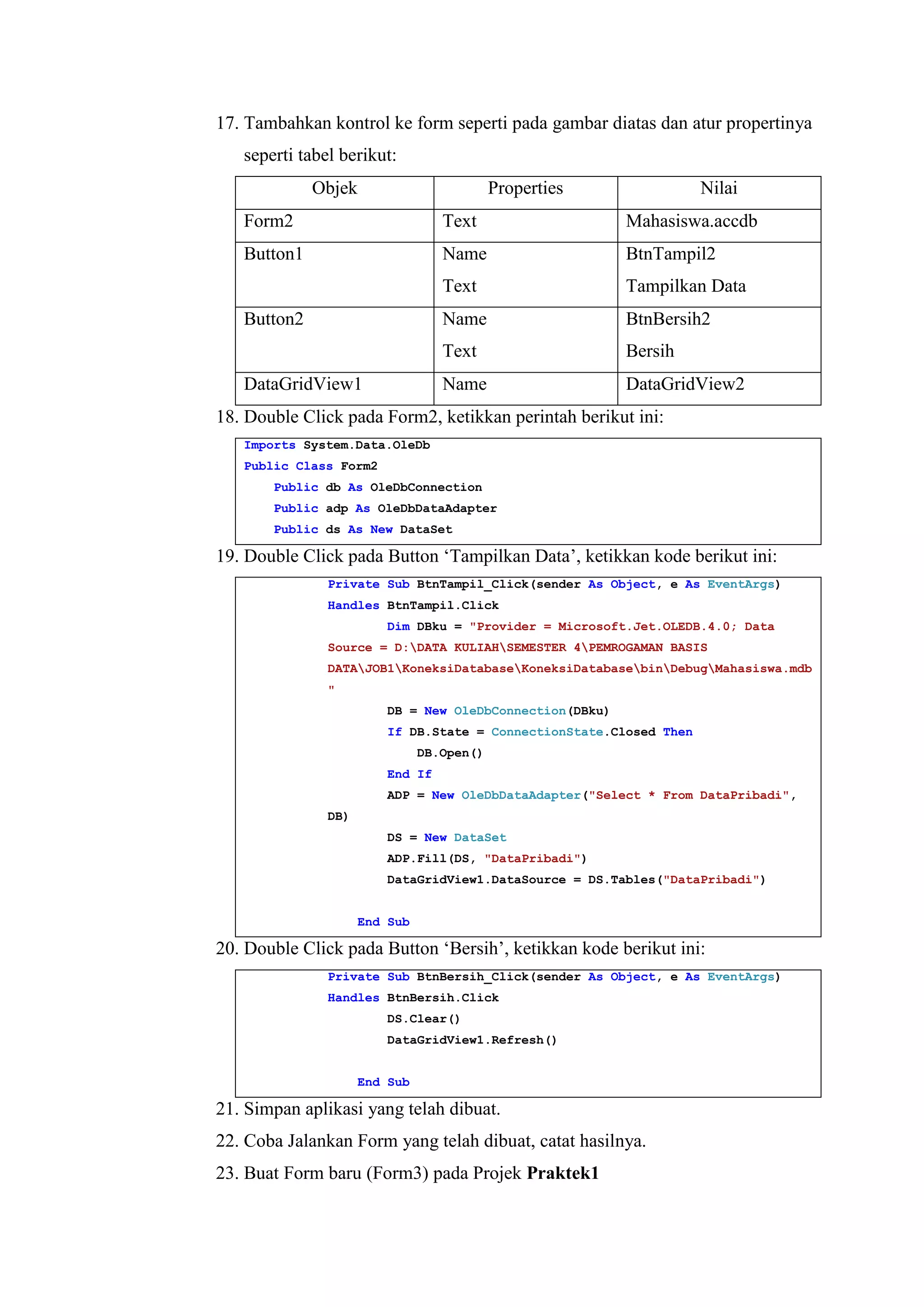 Cara Akses Database Menggunakan ADO.NET