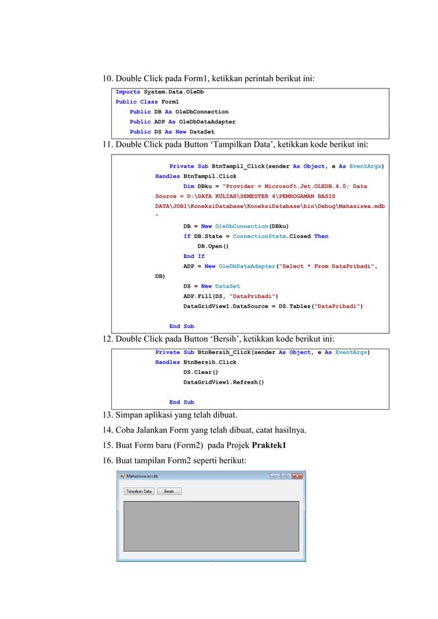 Cara Akses Database Menggunakan ADO.NET