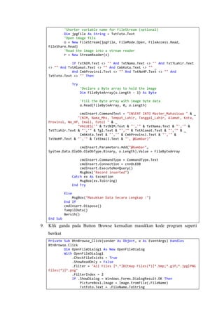 INSERT DATA WITH ADO.NET TECHNOLOGY | PDF