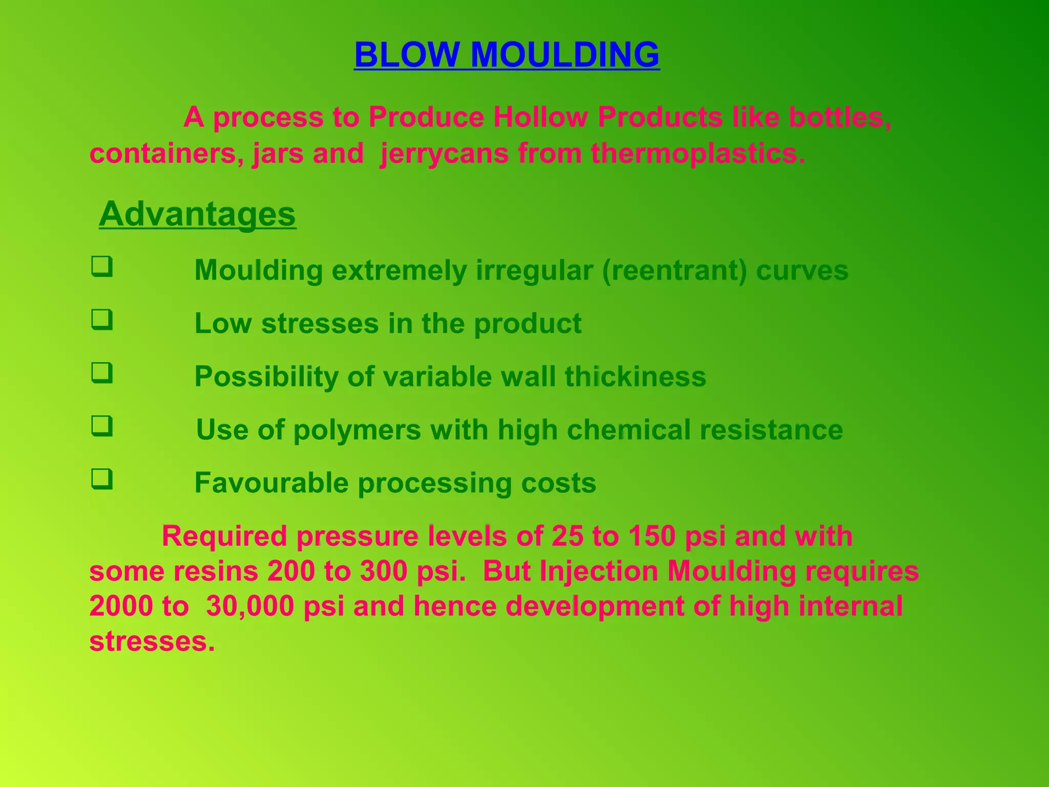3. Blow moulding process | PPT