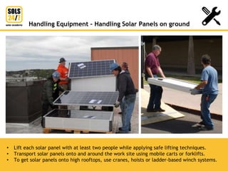 3.1 handling solar panels on the ground | PPT