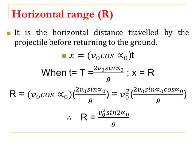 Projectile Motion