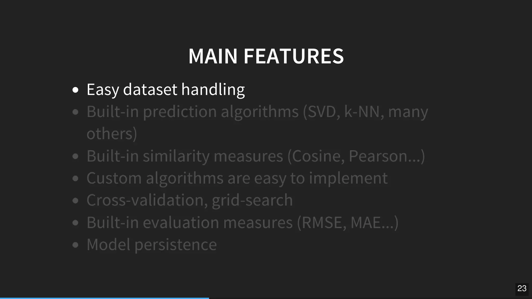 Collaborative filtering for recommendation systems in Python, Nicolas ...