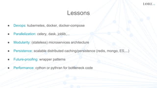 Building a high-performance, scalable ML & NLP platform with Python, Sheer El Showk | PPT