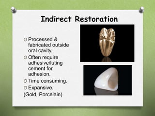 Dental Restorations | PPTX