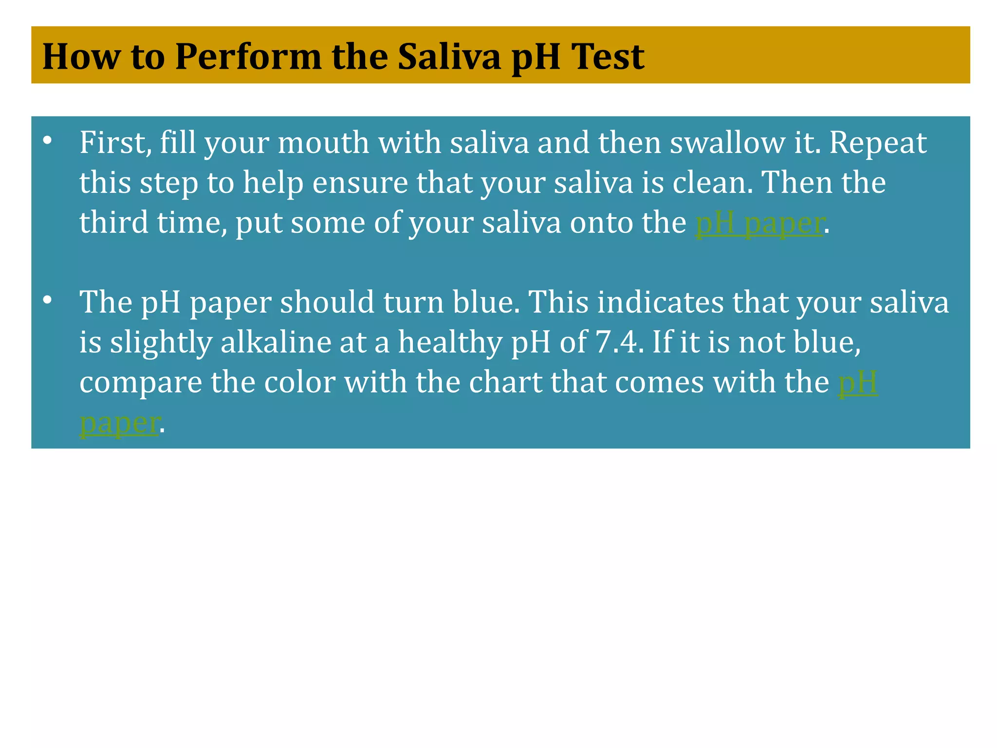 Saliva and salivary analysis | PPTX