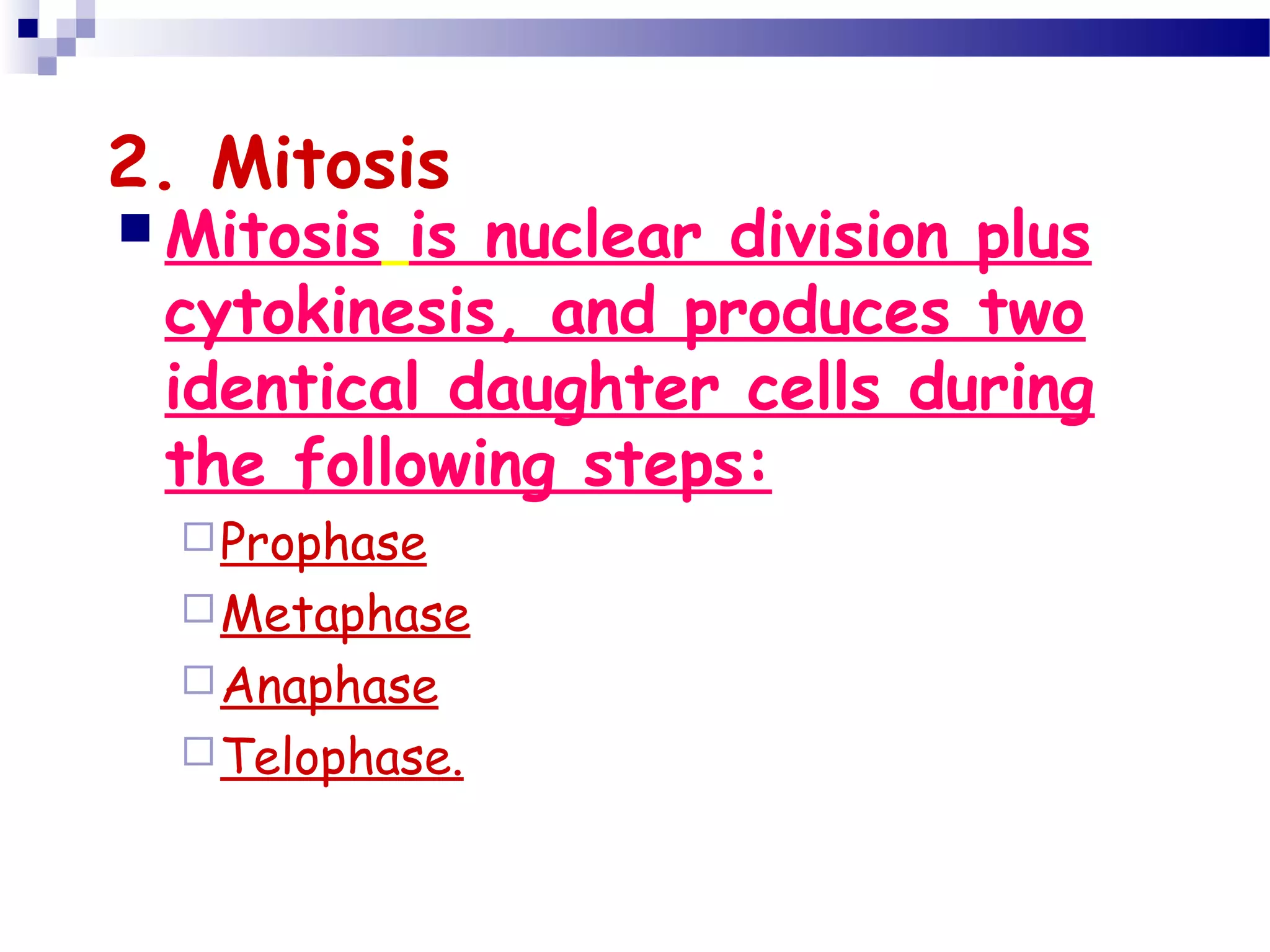 Reproduction at the Cellular level | PPT