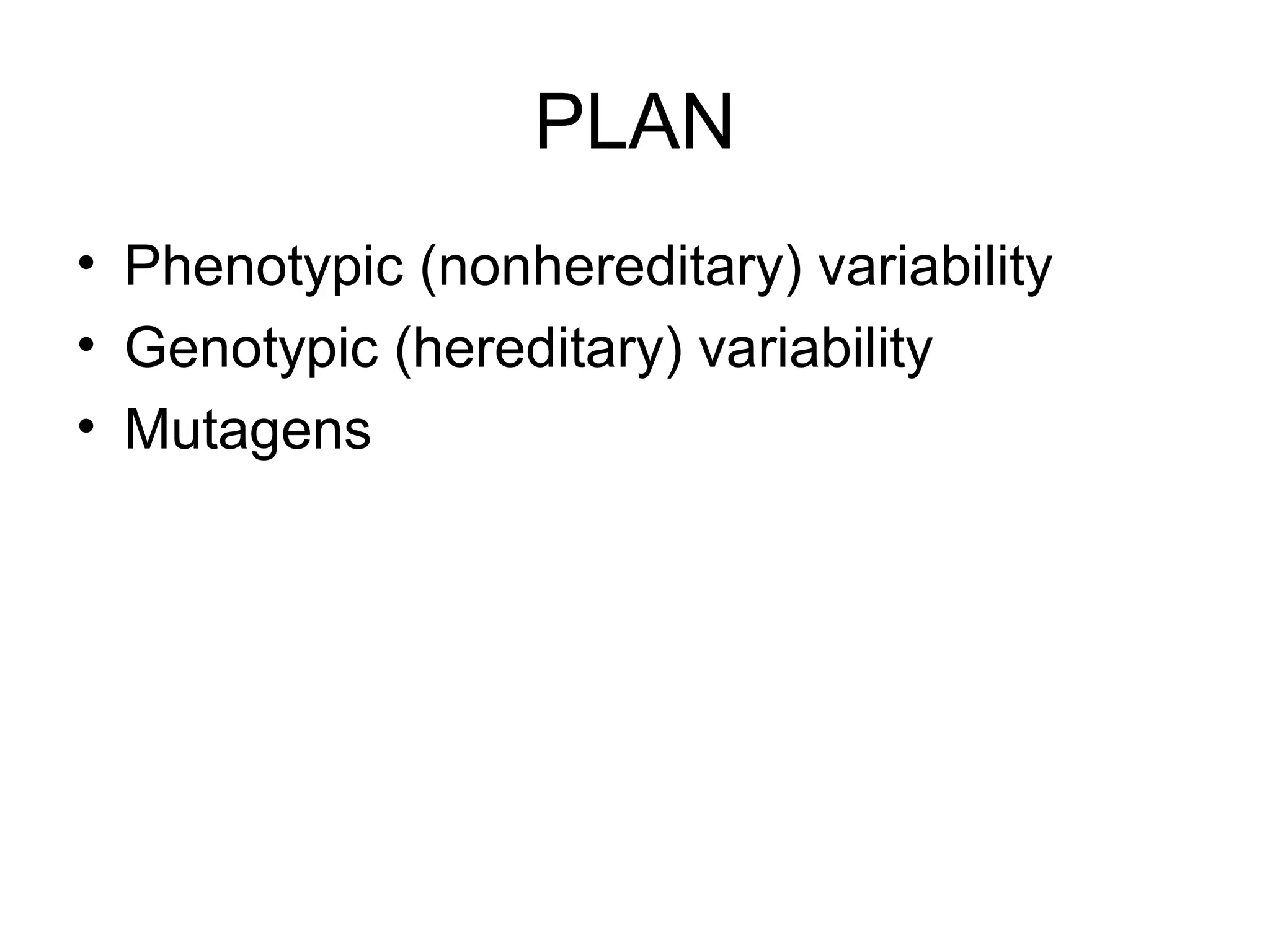 Human variability as property of life & the Genetic phenomena | PPT