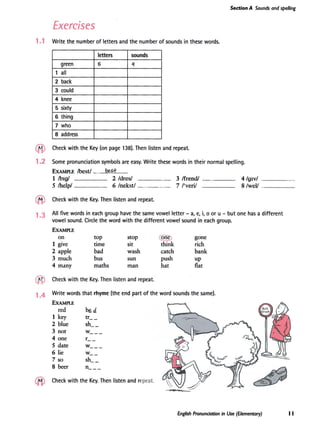 english pronunciation in use - elementary | PDF